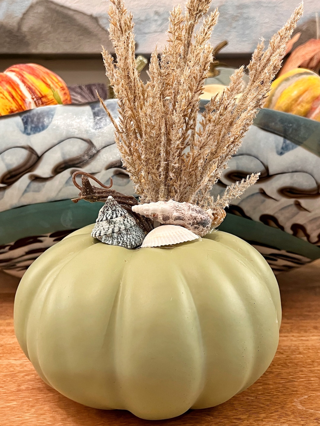 Coastal Fall Pumpkin - Etsy