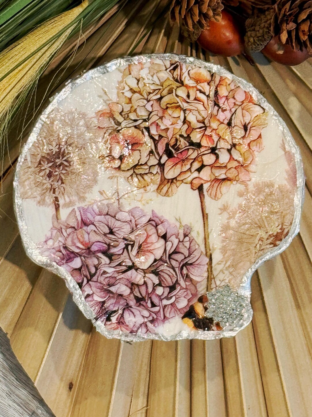 Fall Scallop Shell Decoupage Decor - Etsy