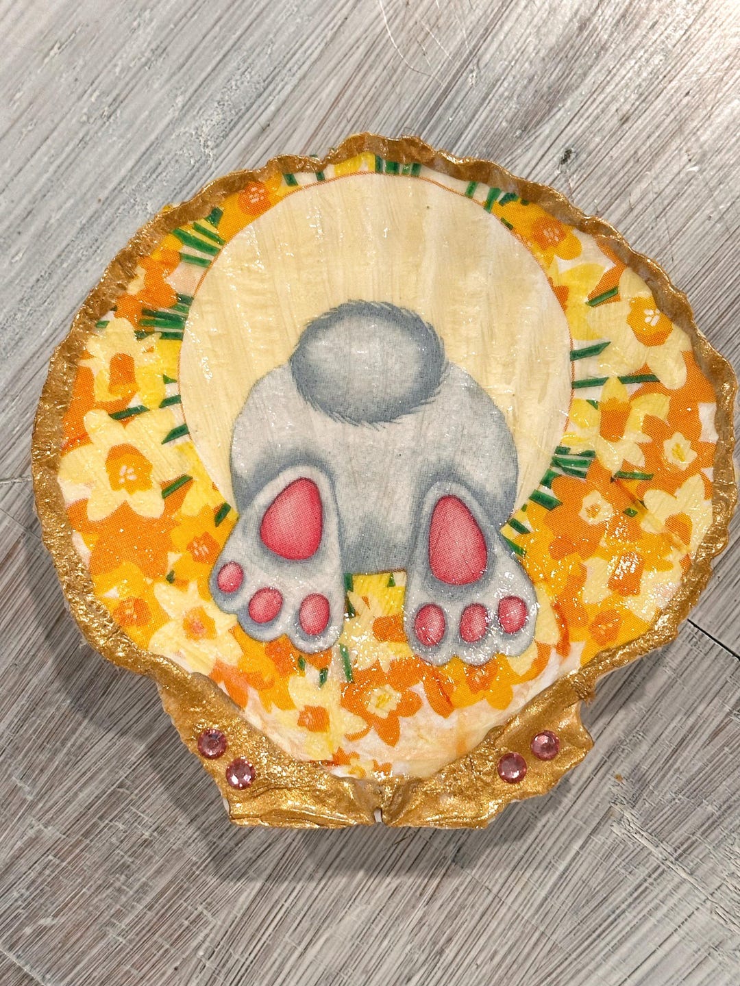 Easter Coastal Shell Decoupage Decor - Etsy