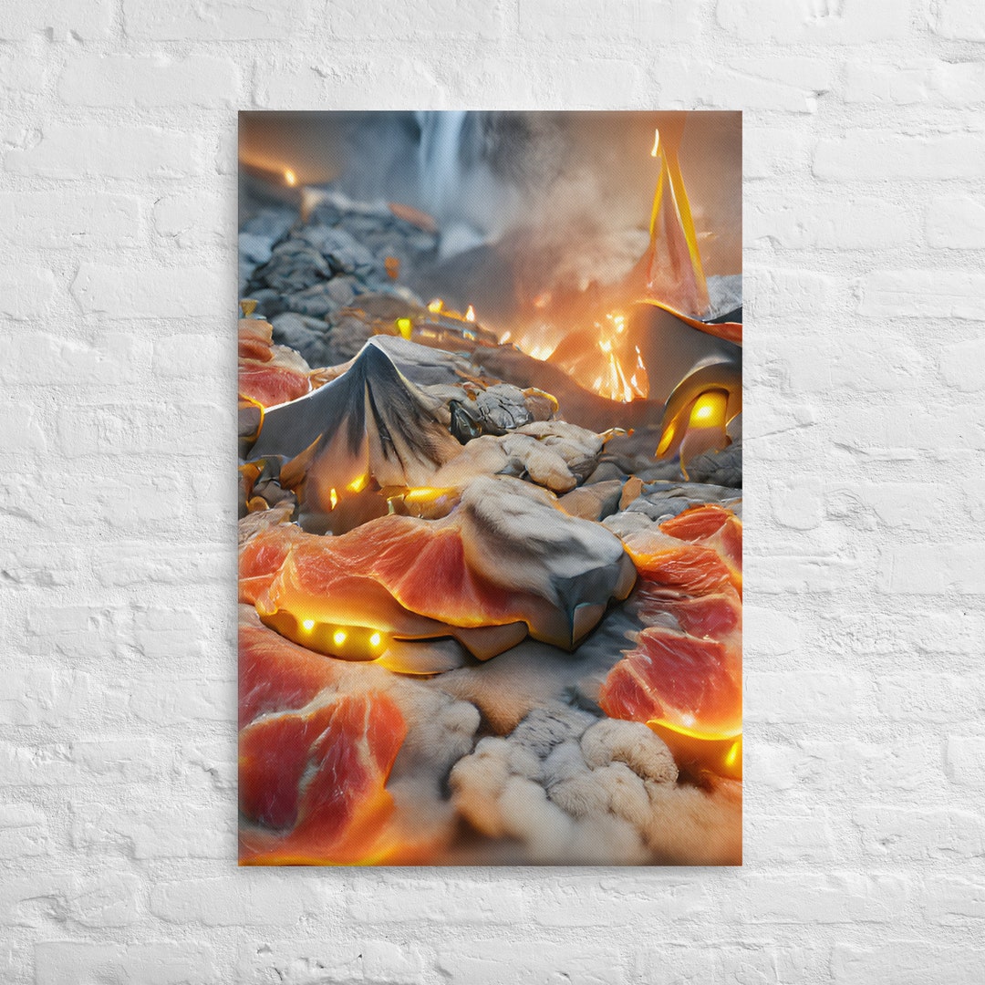 Vulcano Abstract Art (AI Created) - Etsy
