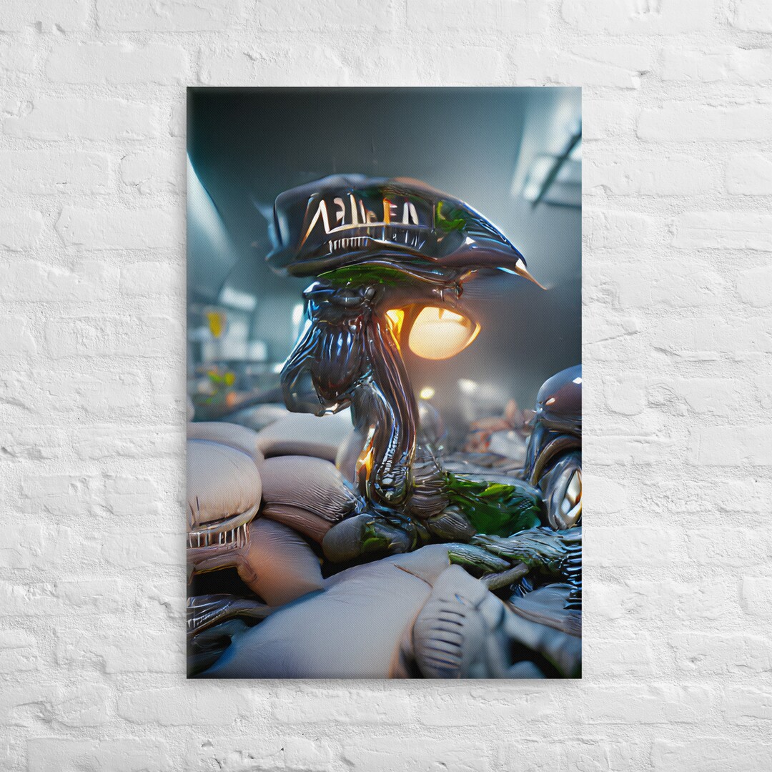 Alien Abstract Art (AI Created) - Etsy