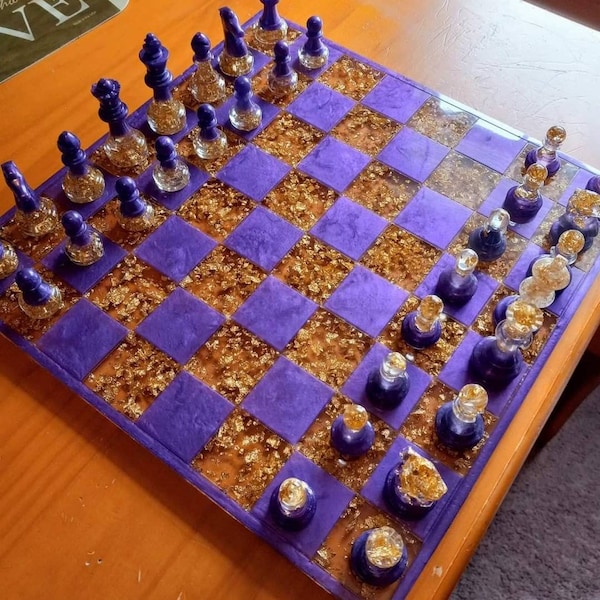 Resin Chess Set - Etsy