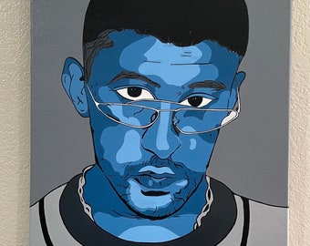 Bad Bunny Painting Canvas - Etsy