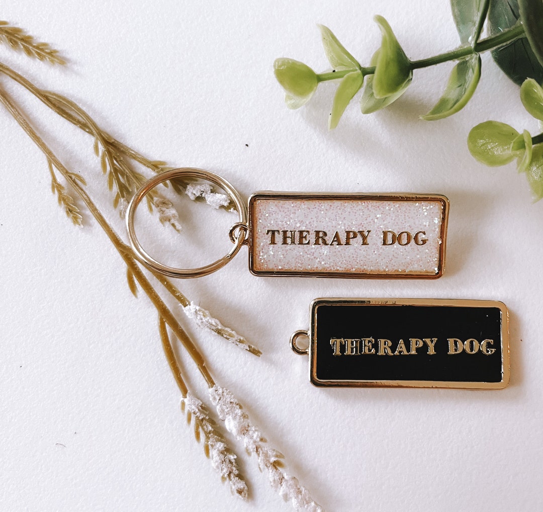 Service Dog Tag Personalized High Quality Hard Resin Pet ID - Etsy