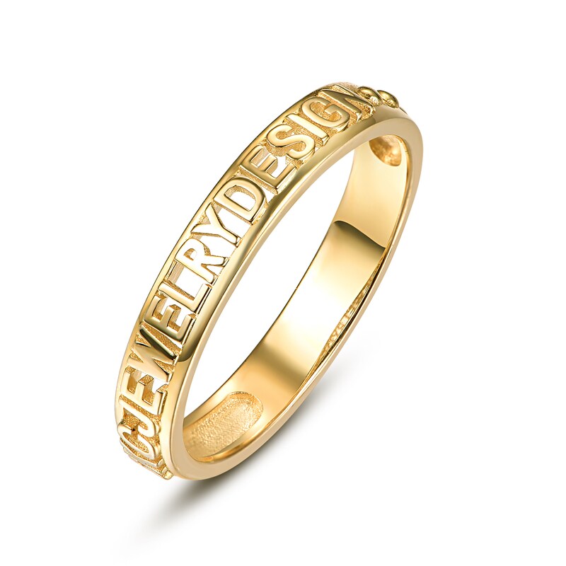 Name Ring Gold - Etsy