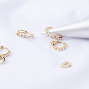 10K Solid Gold 5mm 6mm 7mm 8mm 9mm 10mm 11mm Hoop Earrings, Daith ...