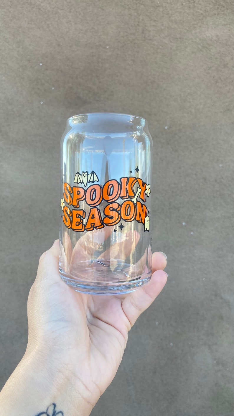 Spooky Season Halloween Glass, Halloween Cups, Halloween Decorations ...