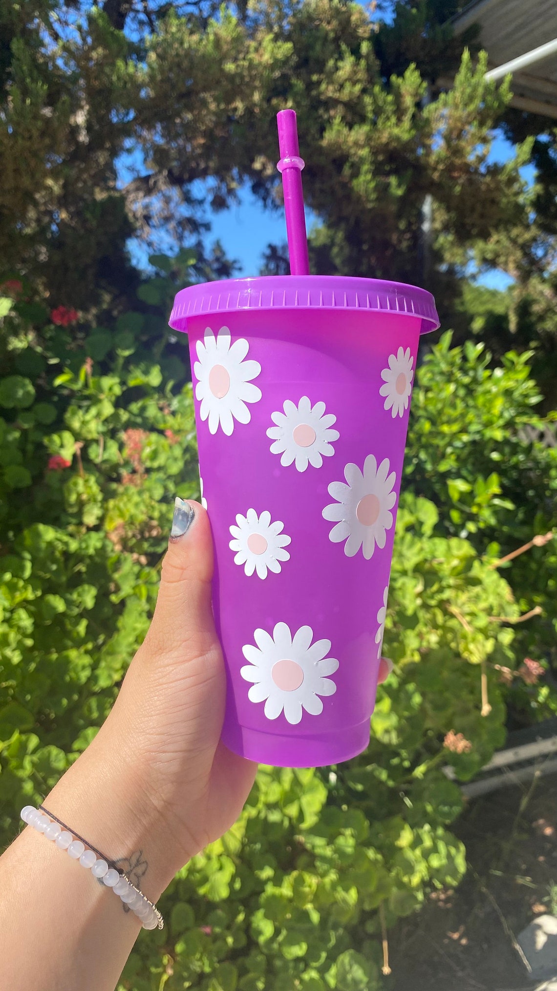 Daisies Tumbler Manna Cups Color Changing Cup Daisy Cup - Etsy