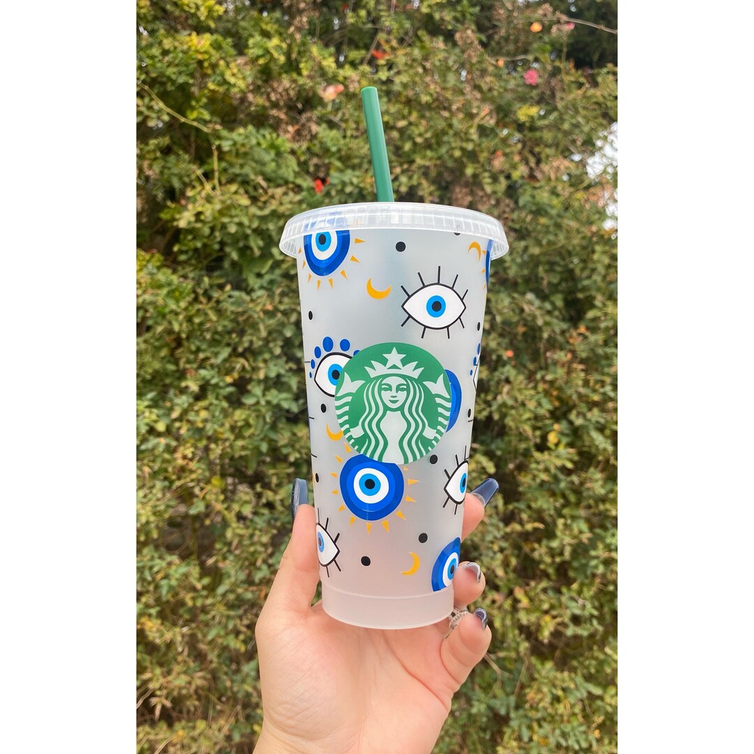 Evil Eye Tumbler, Evil Eye Cup, Mal Ojo Cup, Mal Ojo Tumbler, Venti Cup ...