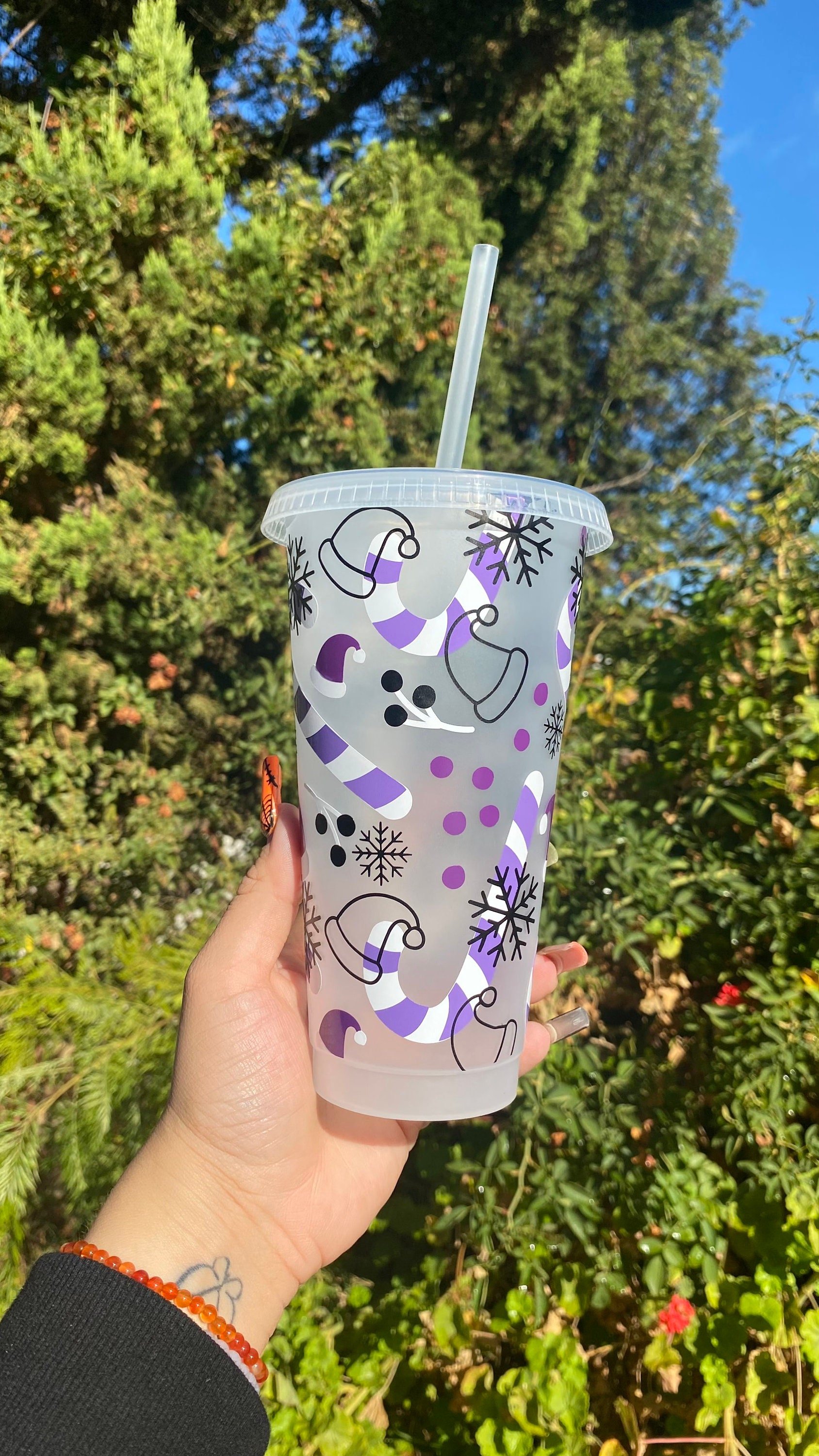 Purple Candy Canes Candy Canes Christmas Tumbler Christmas - Etsy