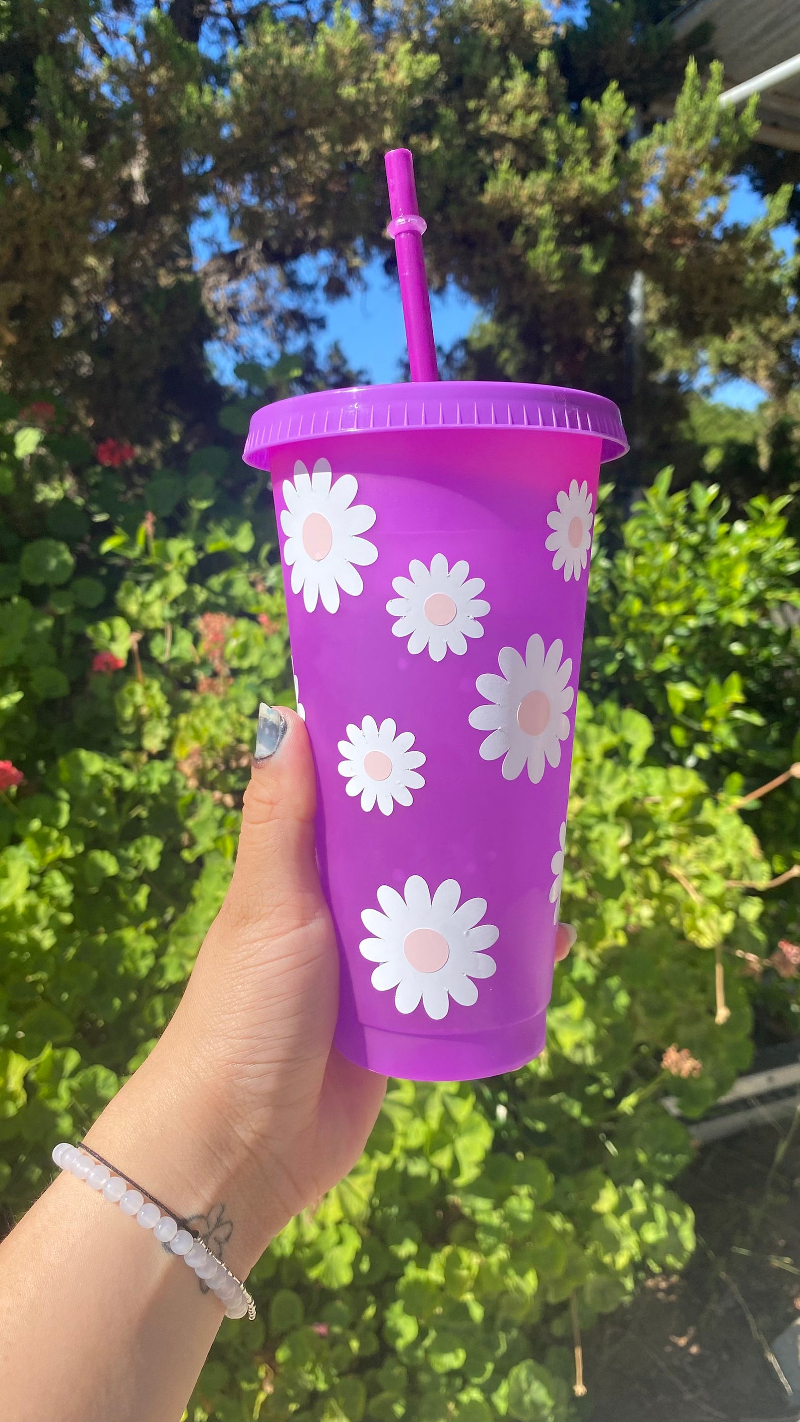 Daisies Tumbler Manna Cups Color Changing Cup Daisy Cup - Etsy