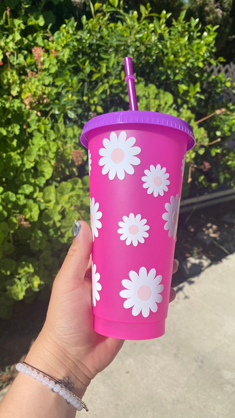 Daisies Tumbler Manna Cups Color Changing Cup Daisy Cup - Etsy
