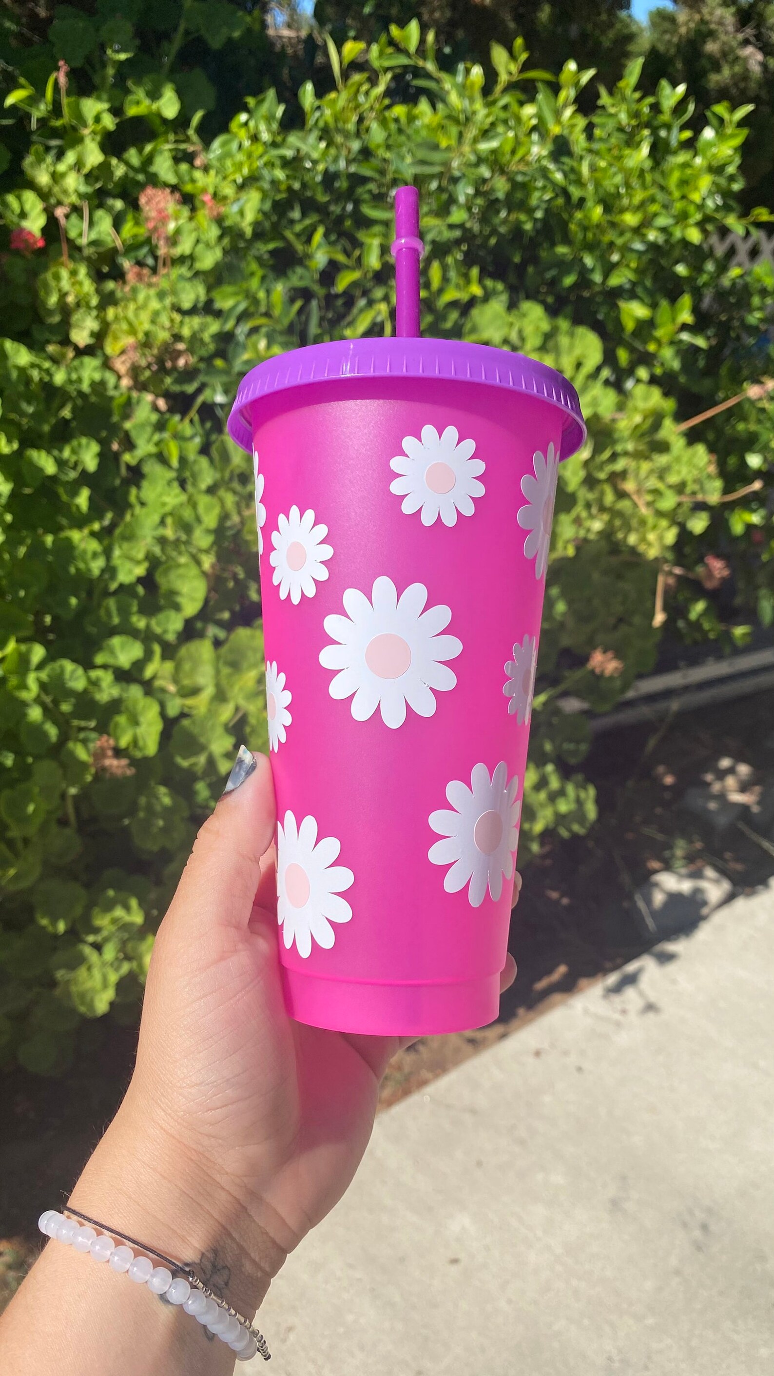 Daisies Tumbler Manna Cups Color Changing Cup Daisy Cup - Etsy