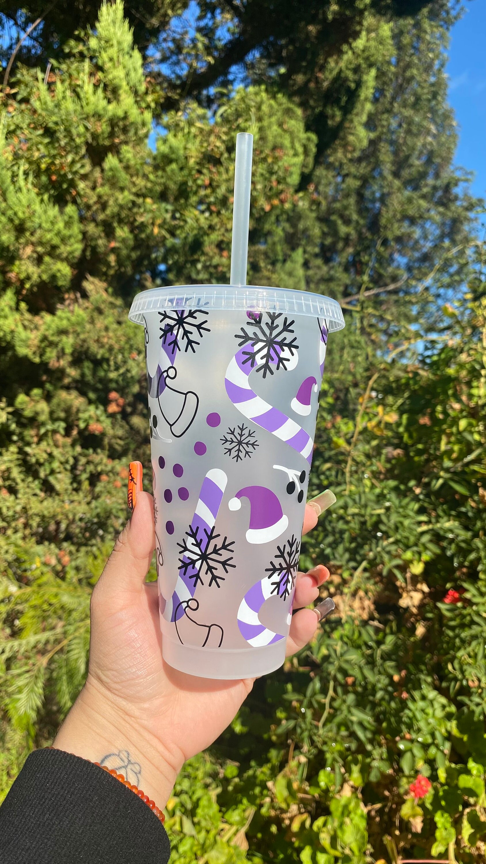 Purple Candy Canes Candy Canes Christmas Tumbler Christmas - Etsy