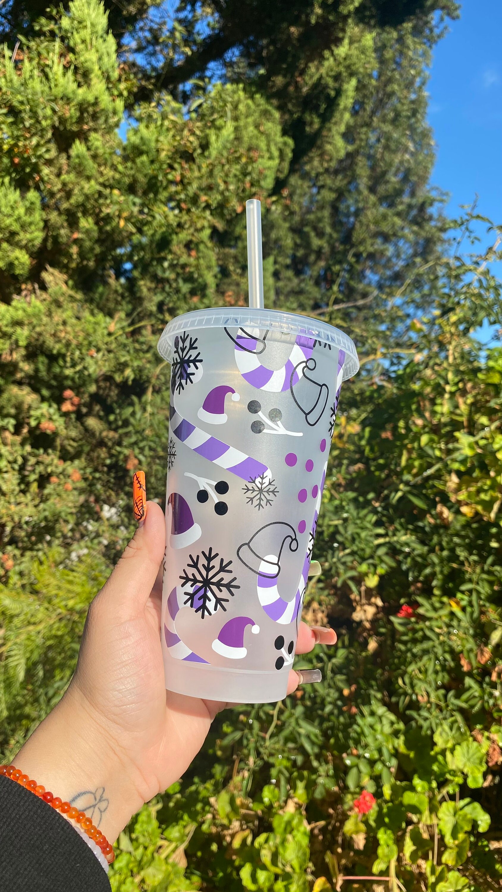 Purple Candy Canes Candy Canes Christmas Tumbler Christmas - Etsy