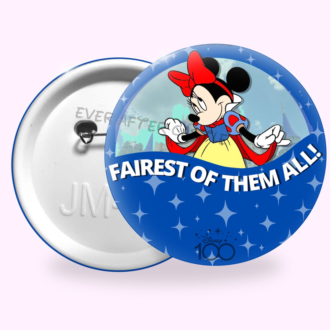 Snow White Minnie Mouse Fairest of Them All Button - Etsy