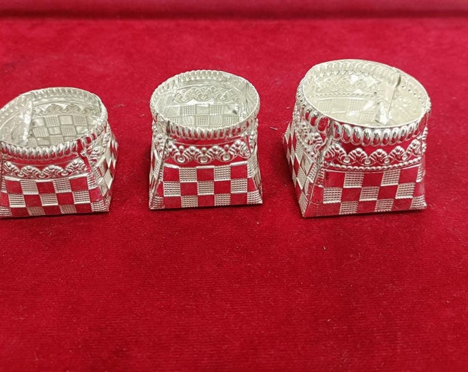 BIS HALLMARKED 925 Silver Rice Potti Pure Silver Gift Items Silver ...