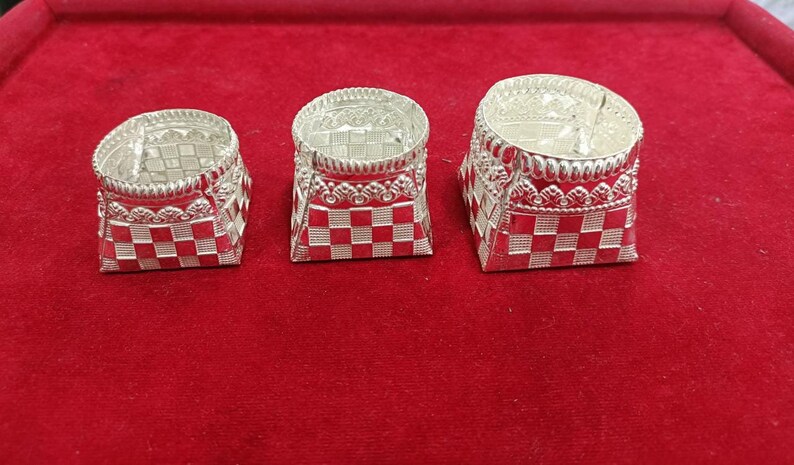 BIS HALLMARKED 925 Silver Rice Potti Pure Silver Gift - Etsy