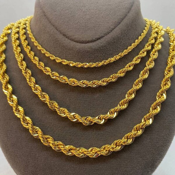 22k Gold Chain - Etsy