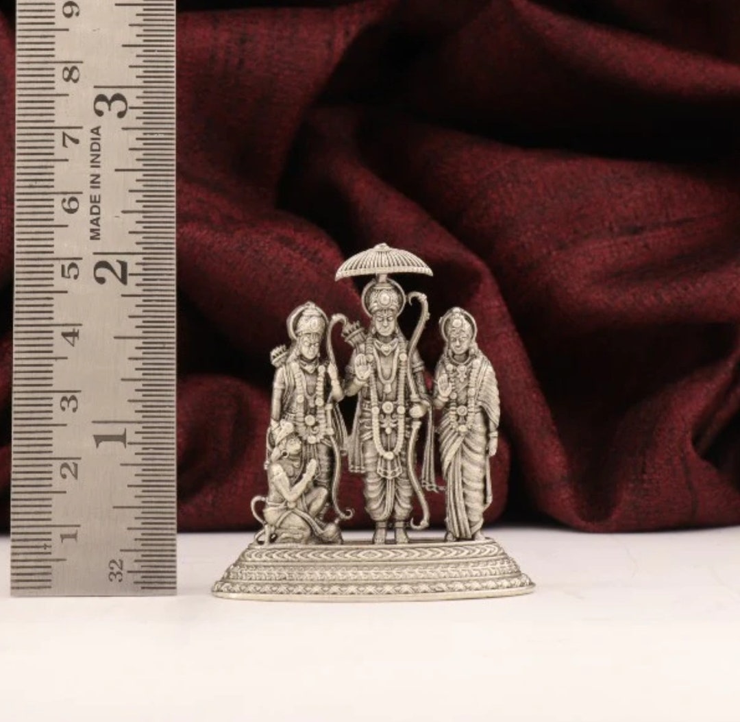 BIS HALLMARKED 925 2D Antique Silver Handmade Customized Idol Small ...