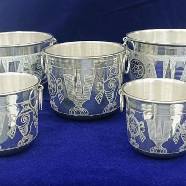 German Silver Pooja Items - Etsy