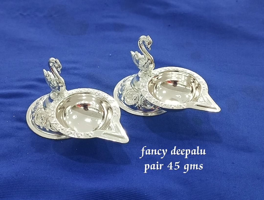 BIS HALLMARKED 925 Silver Deepalu Pure Silver Gift Items Silver Pooja ...