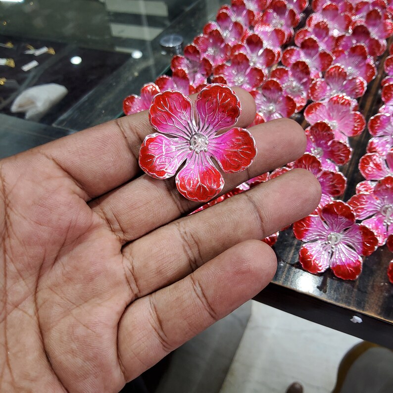 108 Pure Silver Hibiscus Flowers Pure Silver Gift Items - Etsy