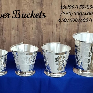 BIS HALLMARKED 925 Silver Buckets Pure Silver Gift Items Silver Pooja ...