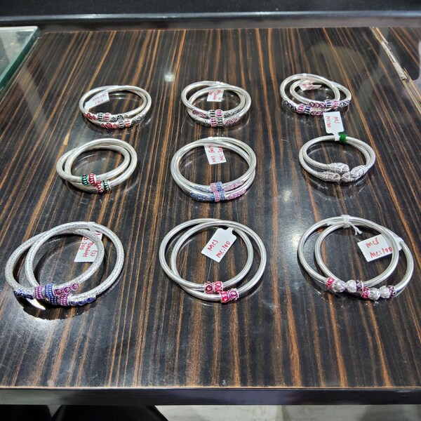 Silver Bangle - Etsy