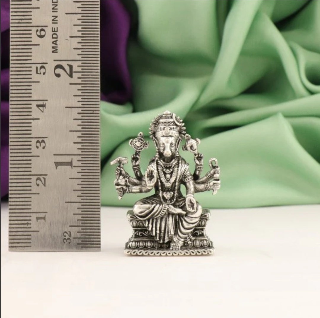 BIS HALLMARKED 925 3D Antique Silver Handmade Customized Idol Small ...