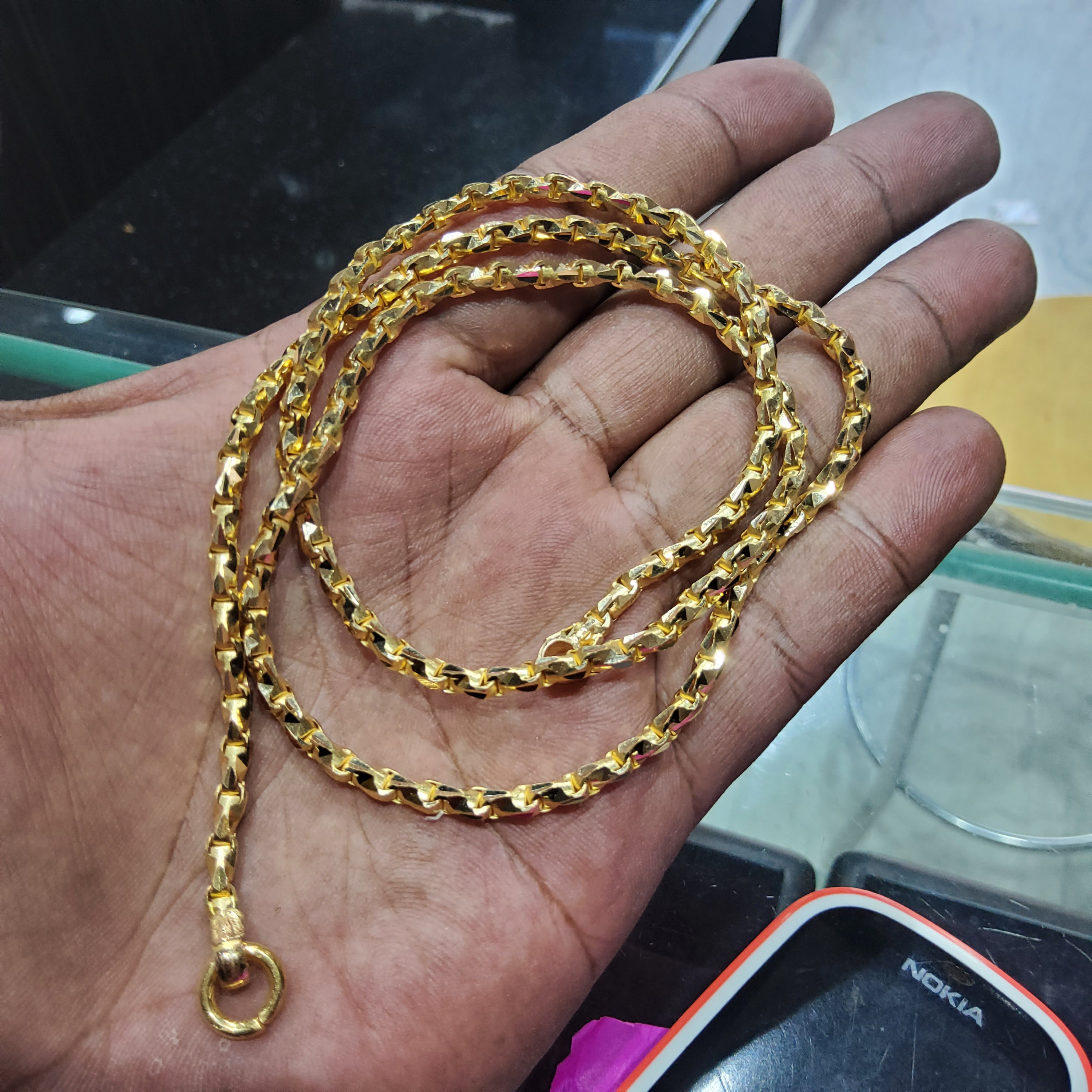 BIS HALLMARKED 22k Gold Handmade Solid Gentleman Chain Stylish - Etsy