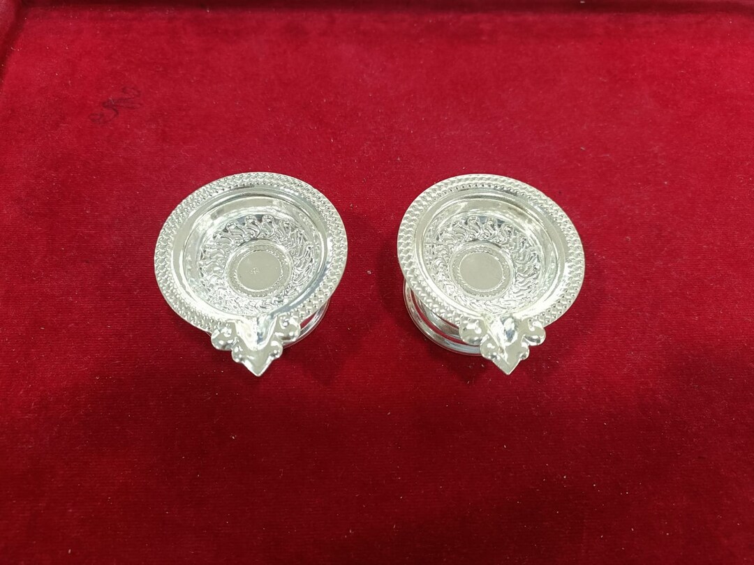 BIS HALLMARKED 925 Silver Kundulu Deepam Pure Silver Gift Items Silver ...