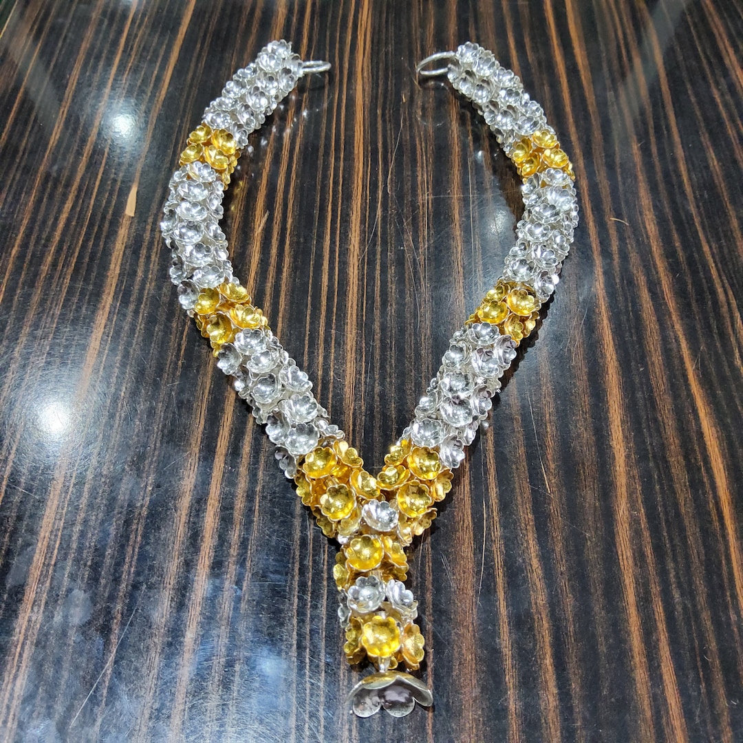 BIS HALLMARKED 925 Silver Flower Malai for God Frames Pure Silver Gift ...