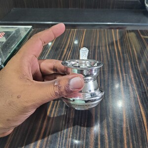BIS HALLMARKED 925 Silver Ghee Pots Pure Silver Gift Items Silver Pooja ...