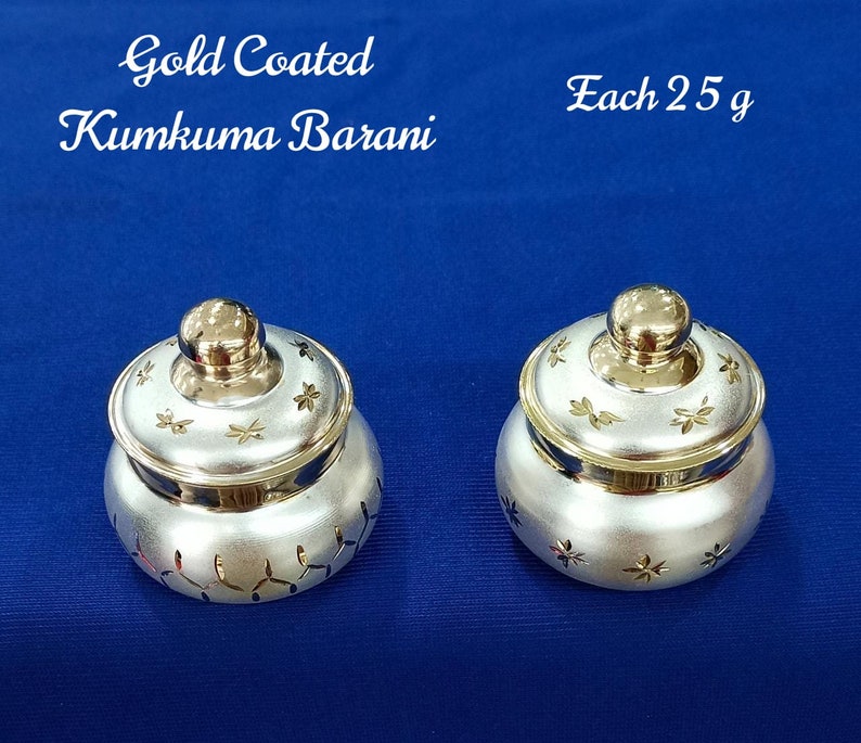 BIS HALLMARKED 925 Silver Kumkum Pure Silver Gift Items - Etsy