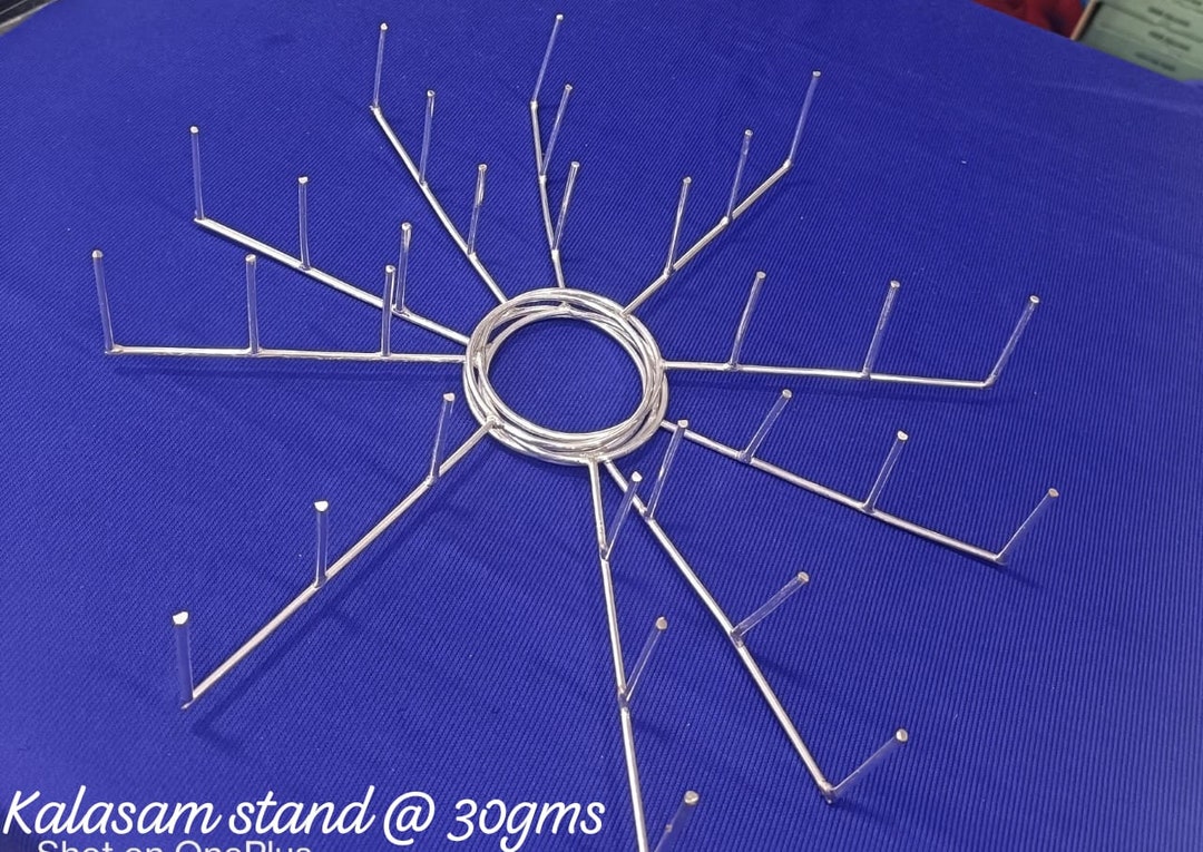 BIS HALLMARKED 925 Silver Kalasam Stand Pure Silver Gift Items Silver ...