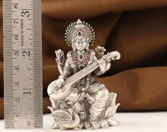 Pure Silver Ganesha and Lakshmi Idol Silver God Idols for - Etsy