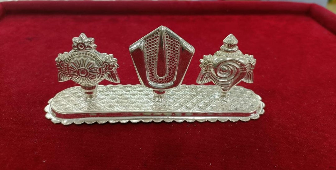 BIS HALLMARKED 925 22ct Silver Sanku Chakaram Agarbatti Pure Silver ...