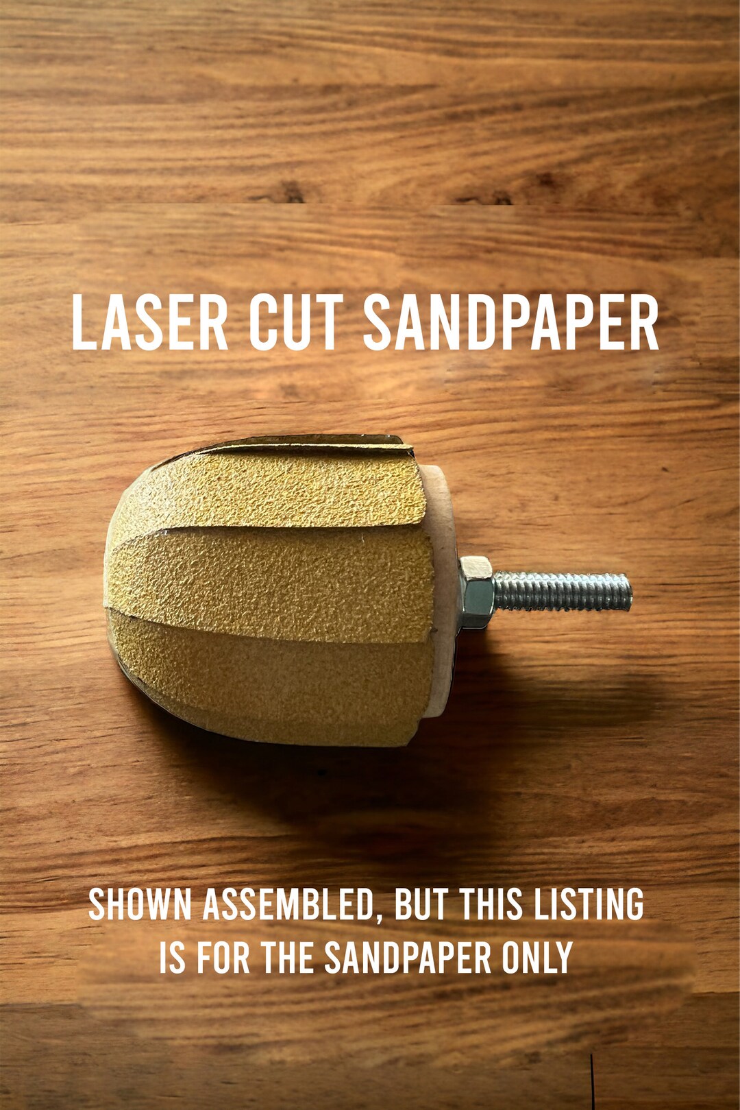 Spoon and Bowl Sandpaper 80 Grit, 150 Grit, 220 Grit / Curved Surface ...