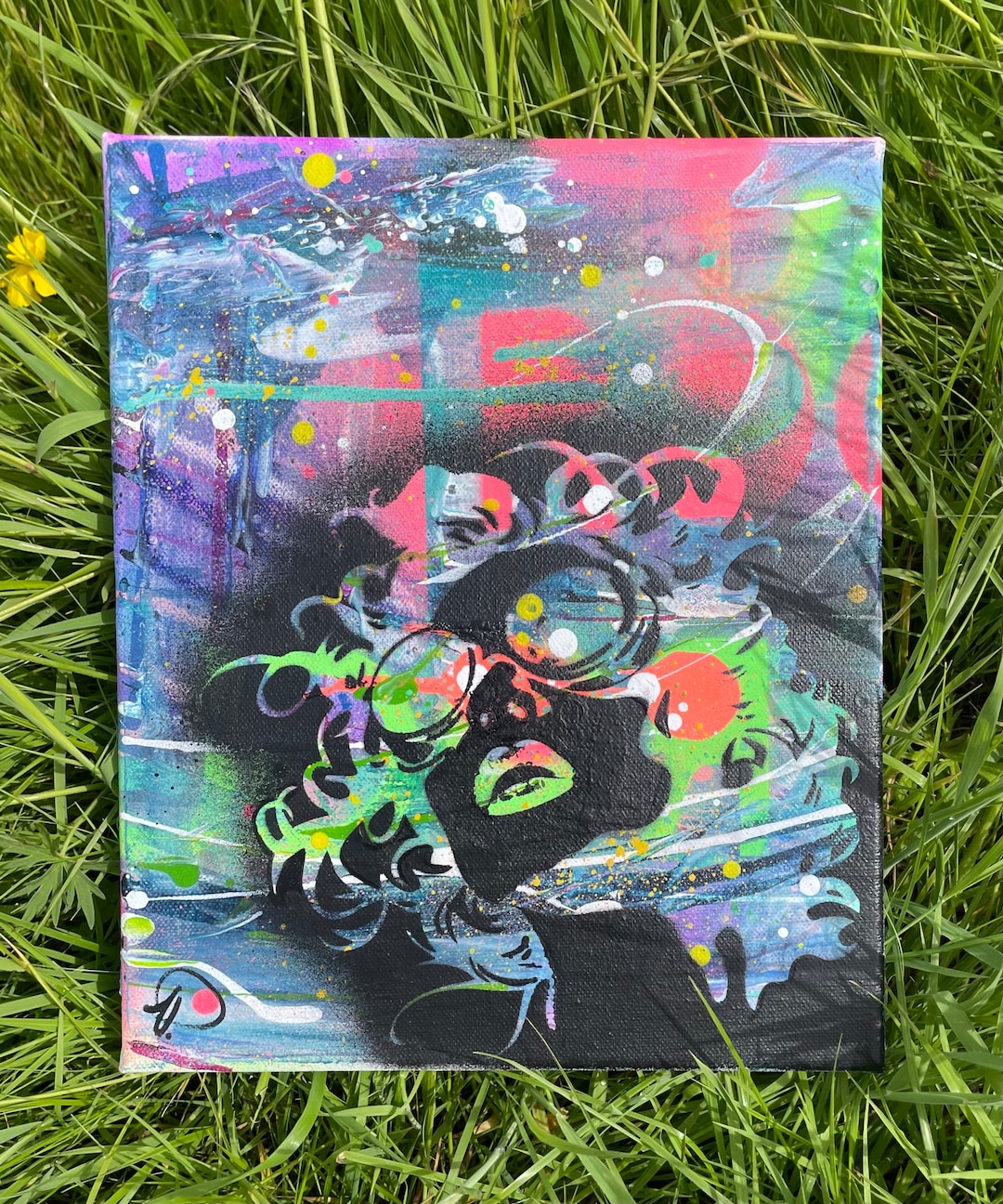 Molotow Millie 2024 Acrylic & Spray Paint on Streched Canvas 25 X 35cm ...