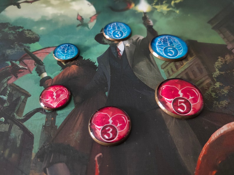 Heart Tokens Arkham Horror LCG - 16mm/20mm/25mm - Etsy