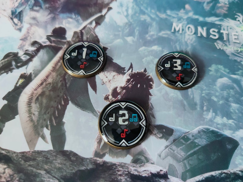 Monster Hunter World - Hunting Horn Notes - Track Token - Etsy