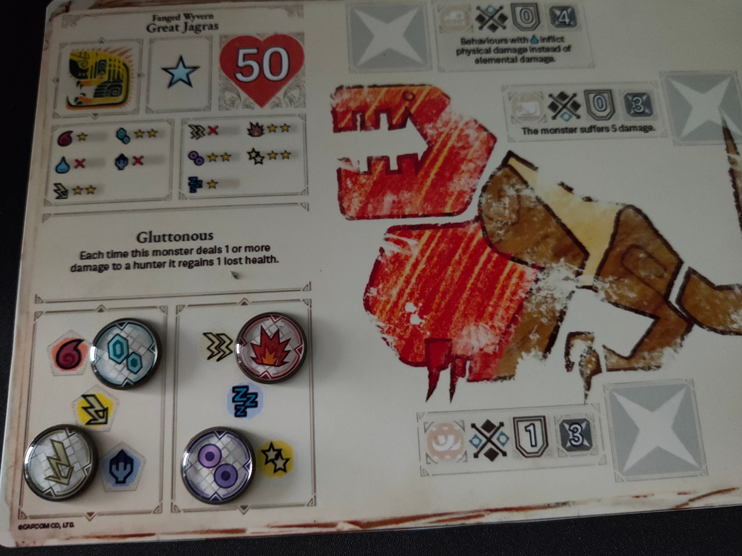 Monster Hunter World Elemental Damage Tokens - Etsy
