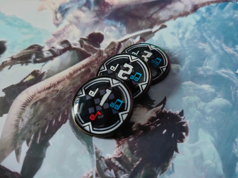 Monster Hunter World - Hunting Horn Notes - Track Token - Etsy