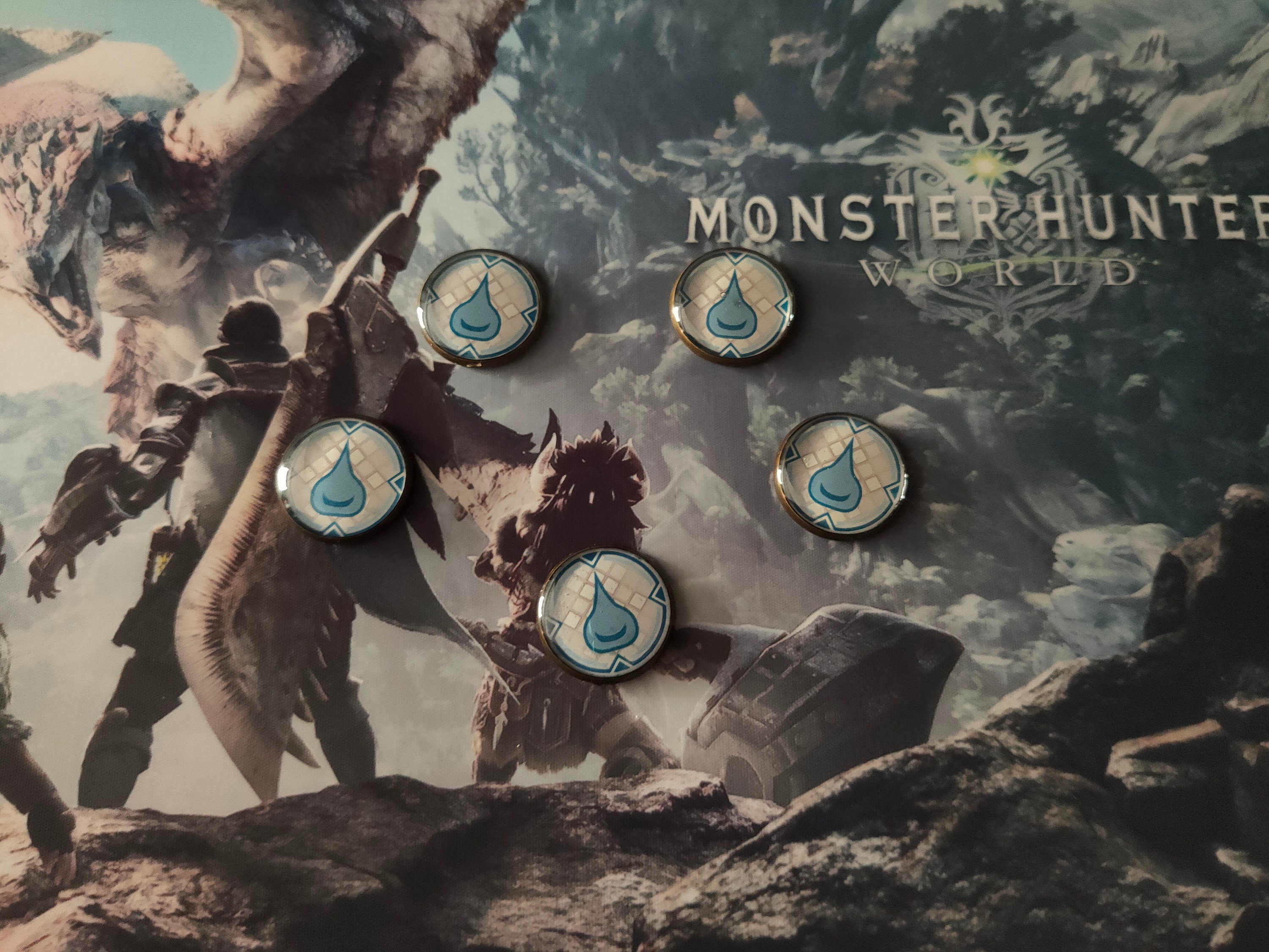 Monster Hunter World Elemental Damage Tokens - Etsy