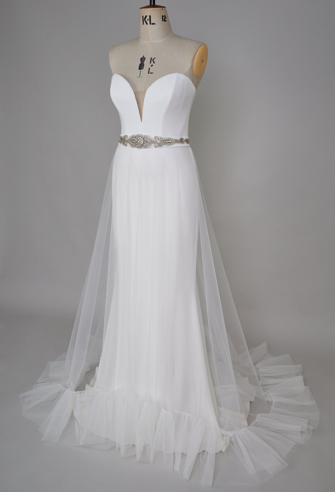 Thea Tulle Overlay, Wedding Overskirt, Bridal Overskirt, Tulle ...