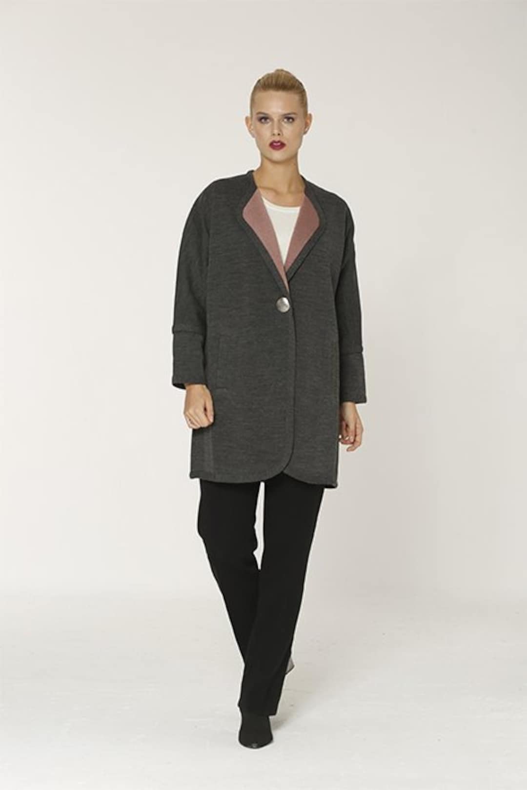 Midi Wool Coat / Long Wool Cardigan/ Wool/ Knitwear/ Cardigan/ - Etsy