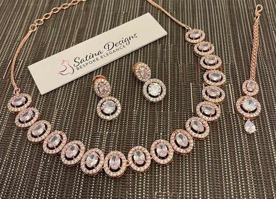 Simple Diamond Jewellery Sets For Women