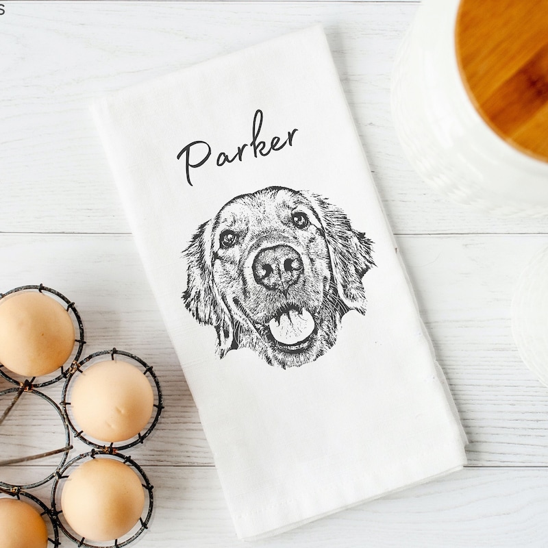 Personalized Dog Dish Cloth - Etsy