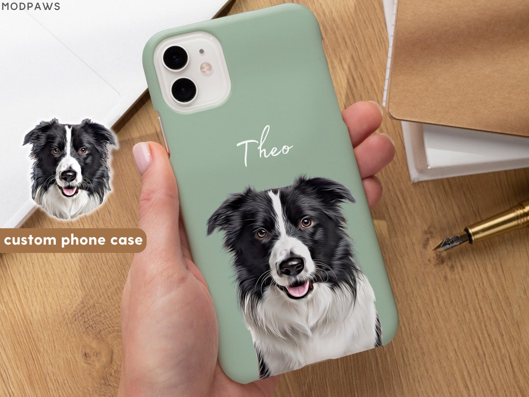 Custom Pet Phone Case Using Pet Photo + Name Custom Dog Phone Case ...